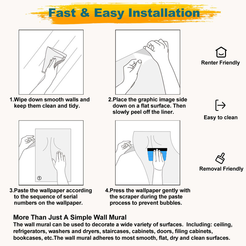 Mercer41 Peel and Stick Canvas Wallpaper Wall Mural Elegant gold ...